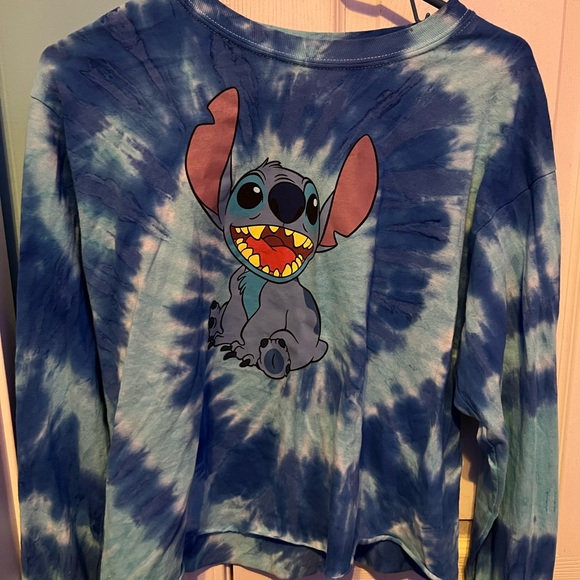 Disney | Tops | Stitch Tyedye Long Sleeve | Poshmark